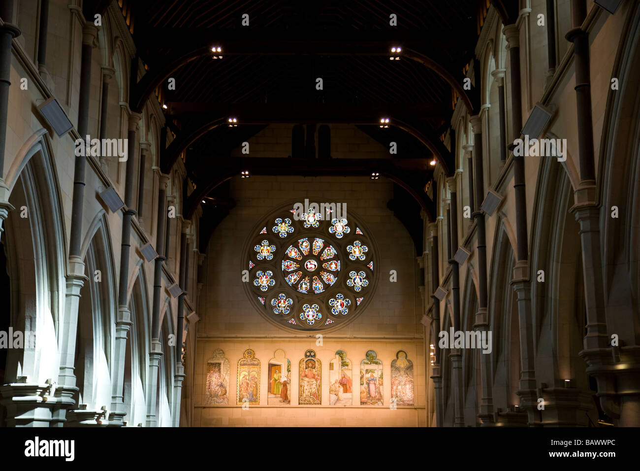 Inside Christchurch Cathedral South Island New Zealand Stock Photo - Alamy