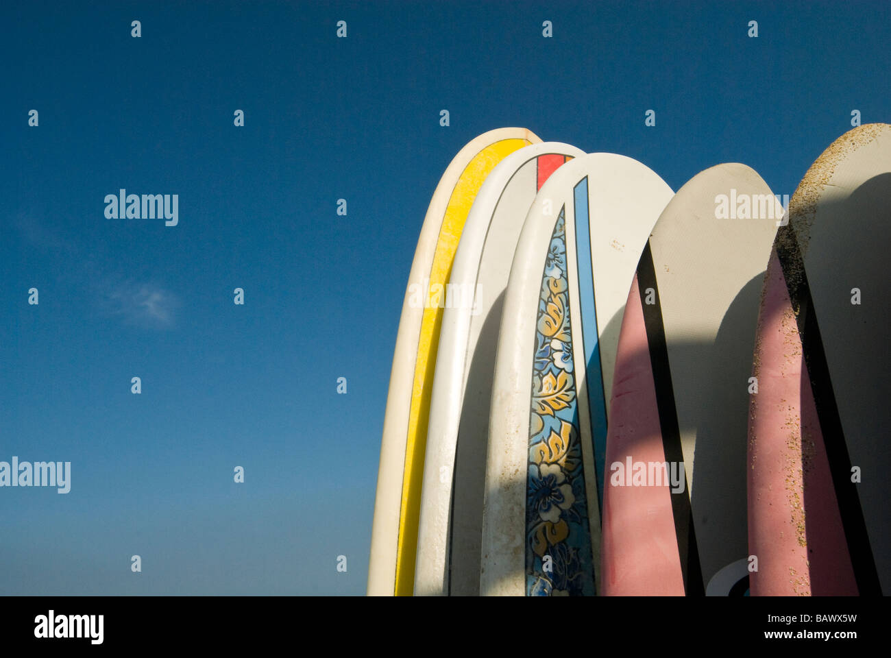 Surfboards at beach Stock Photo - Alamy