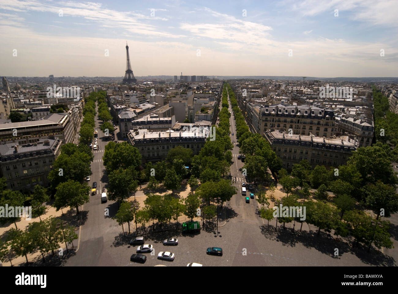 Paris view from arc de hi-res stock photography and images - Alamy