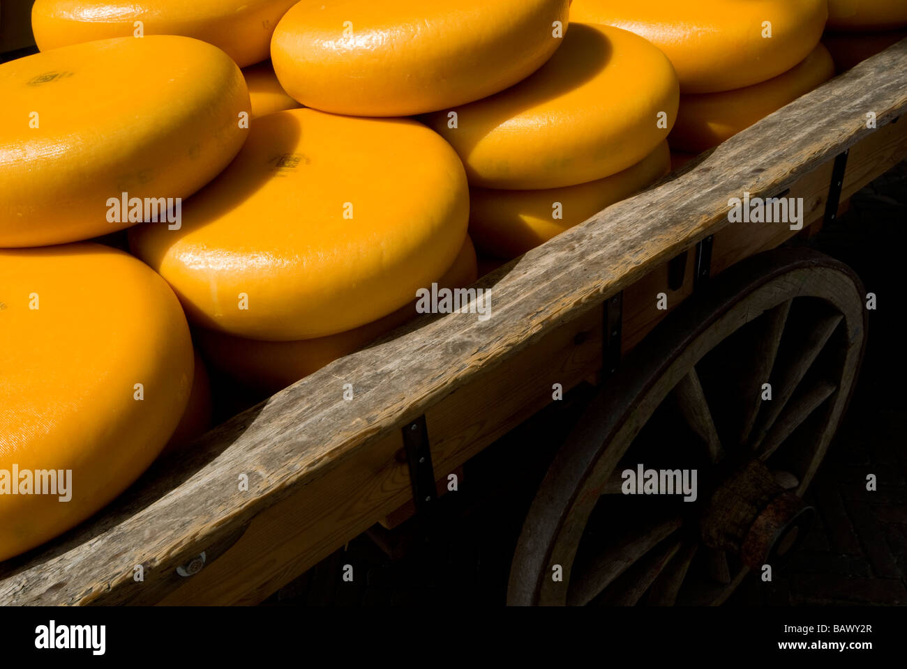 Gouda Cheese in Alkmaar Stock Photo - Alamy
