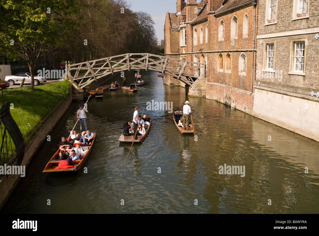 Punting on the River Cam Cambridge Stock Photo - Alamy