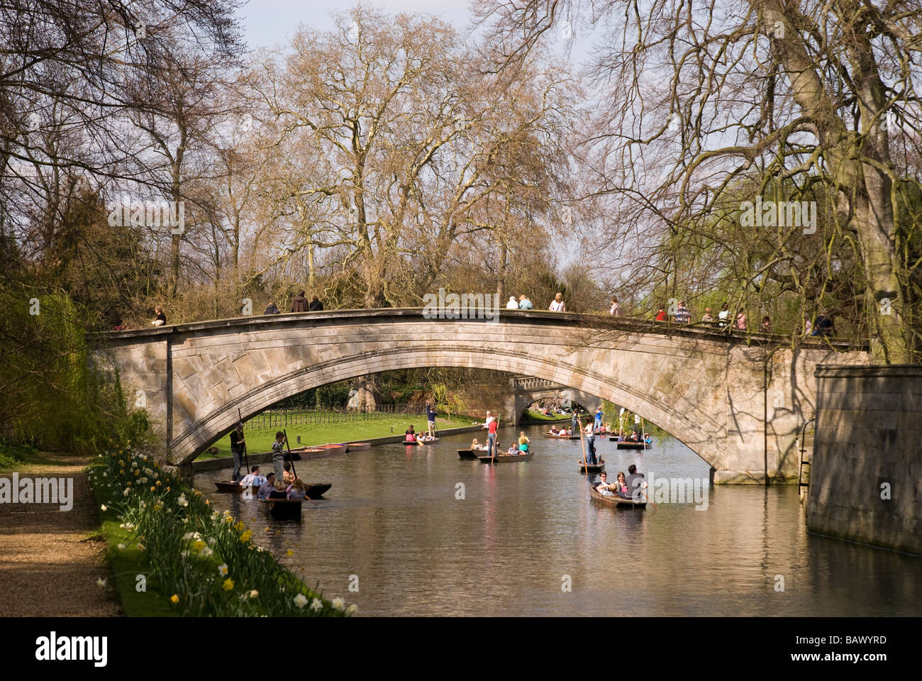 Punting on the River Cam Cambridge Stock Photo - Alamy