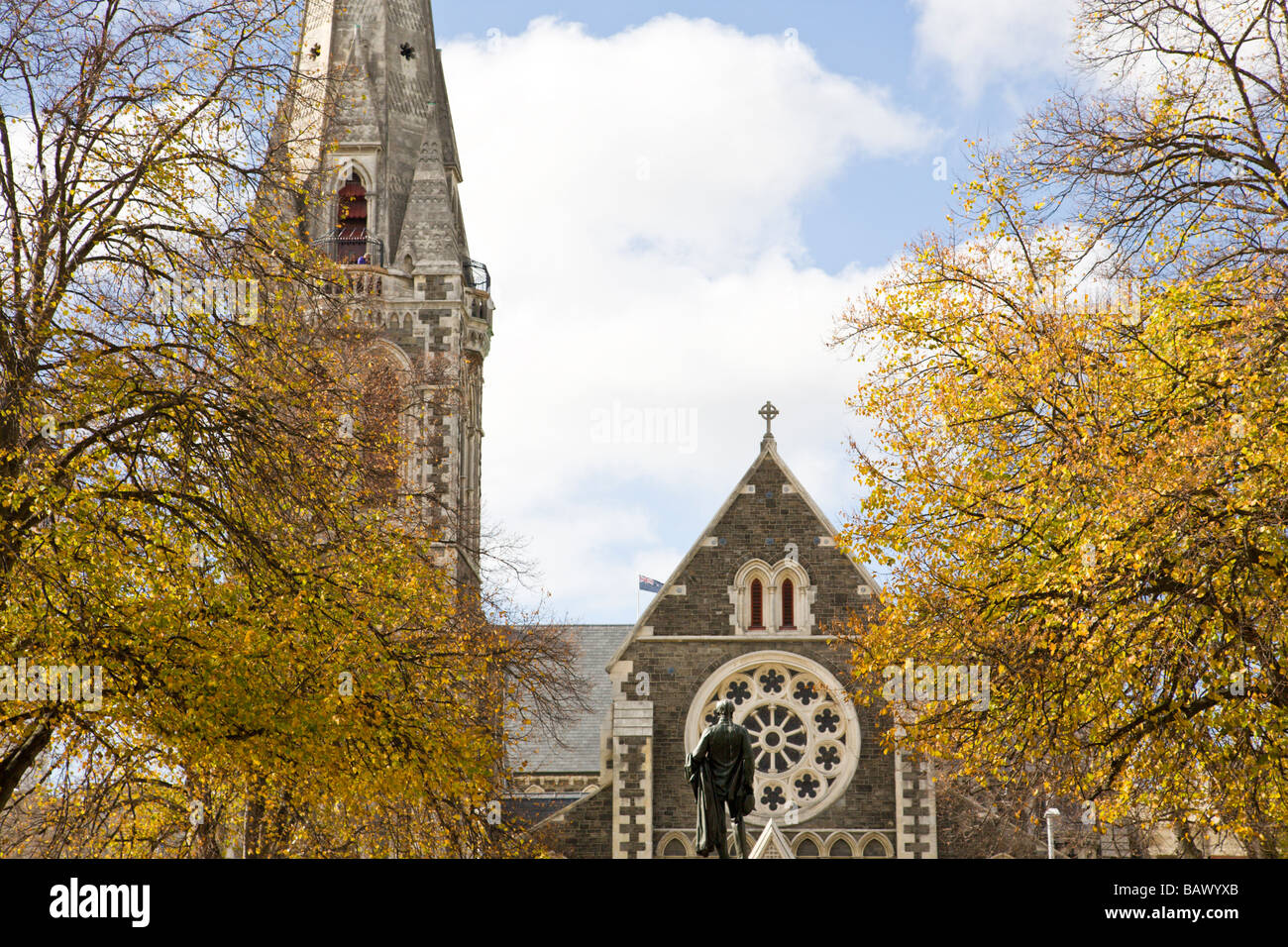 Christchurch new zealand cathedral square hi-res stock photography and ...