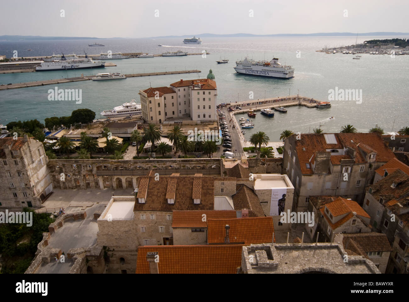 Aerial of Split Croatia Stock Photo - Alamy