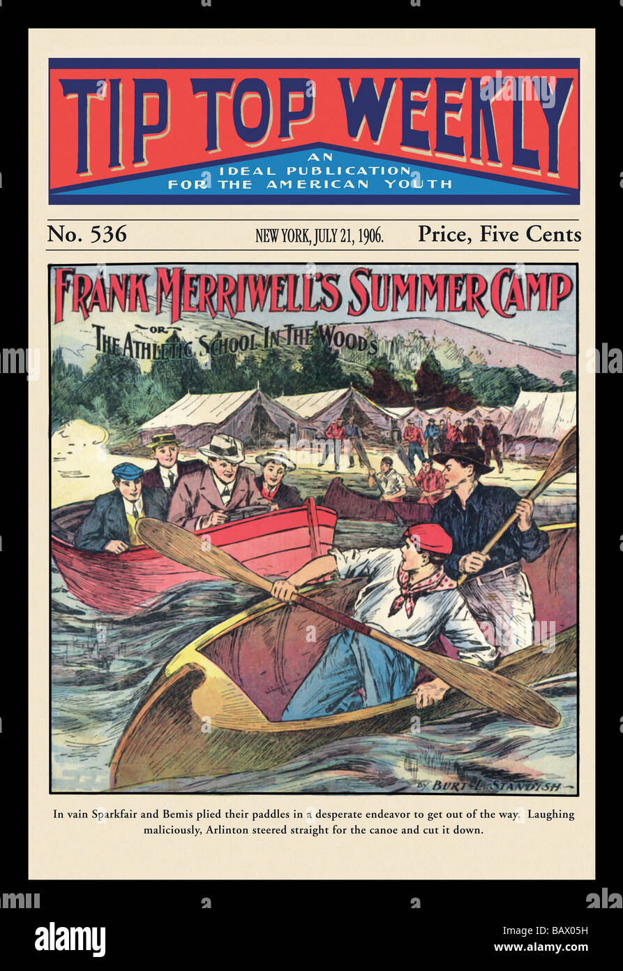 Tip Top Weekly: Frank Merriwell's Summer Camp Stock Photo - Alamy