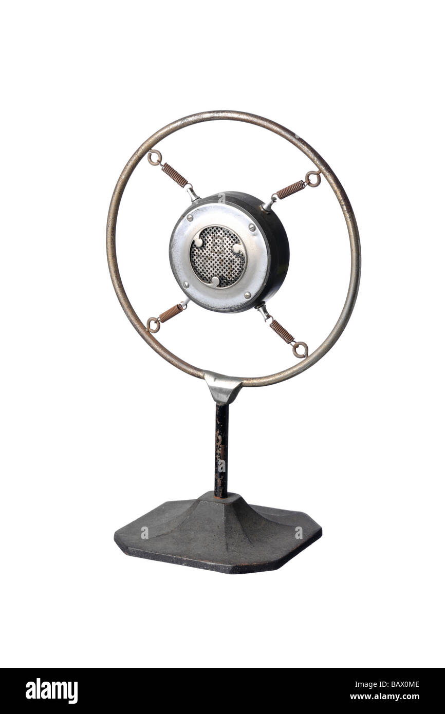 Old microphone hi-res stock photography and images - Alamy