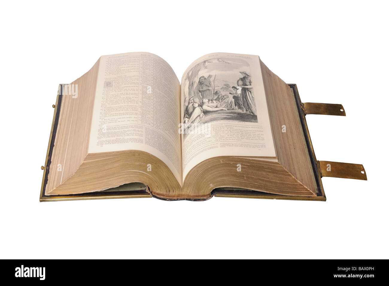 Old Illustrated Holy Bible Stock Photo - Alamy