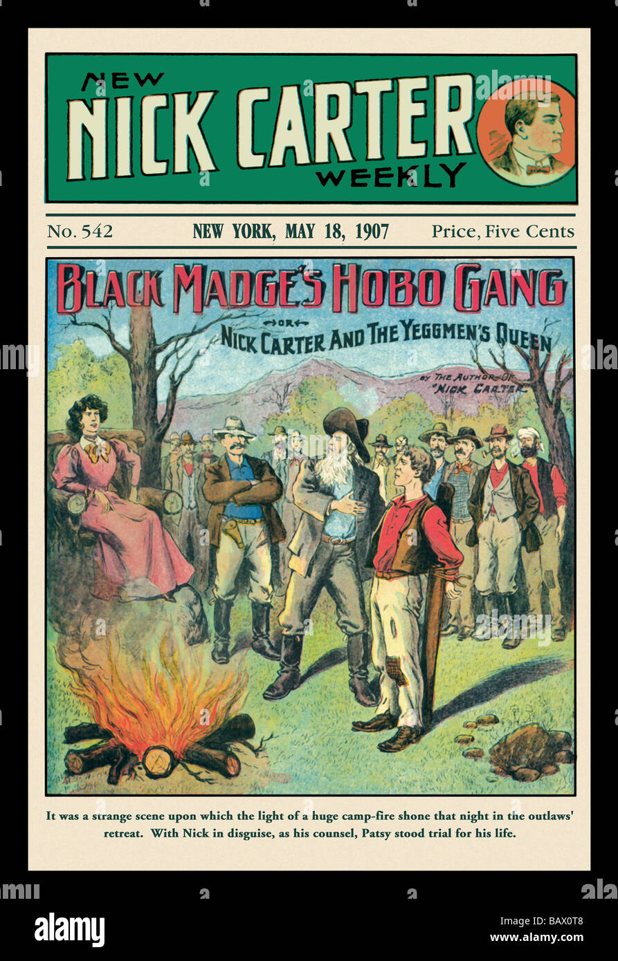 Nick Carter: Black Madge's Hobo Gang Stock Photo - Alamy