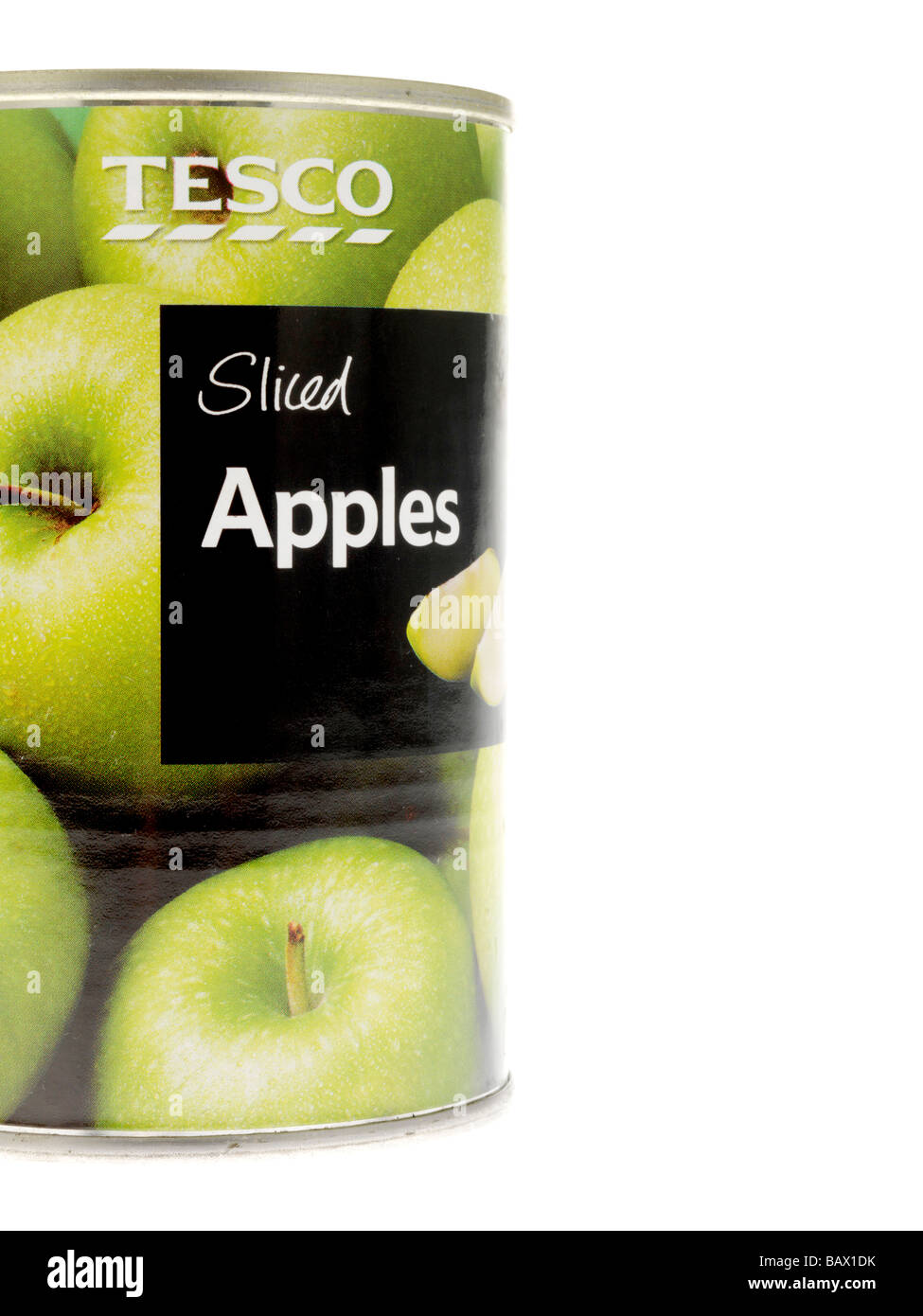 Tin of Sliced Apple Stock Photo - Alamy