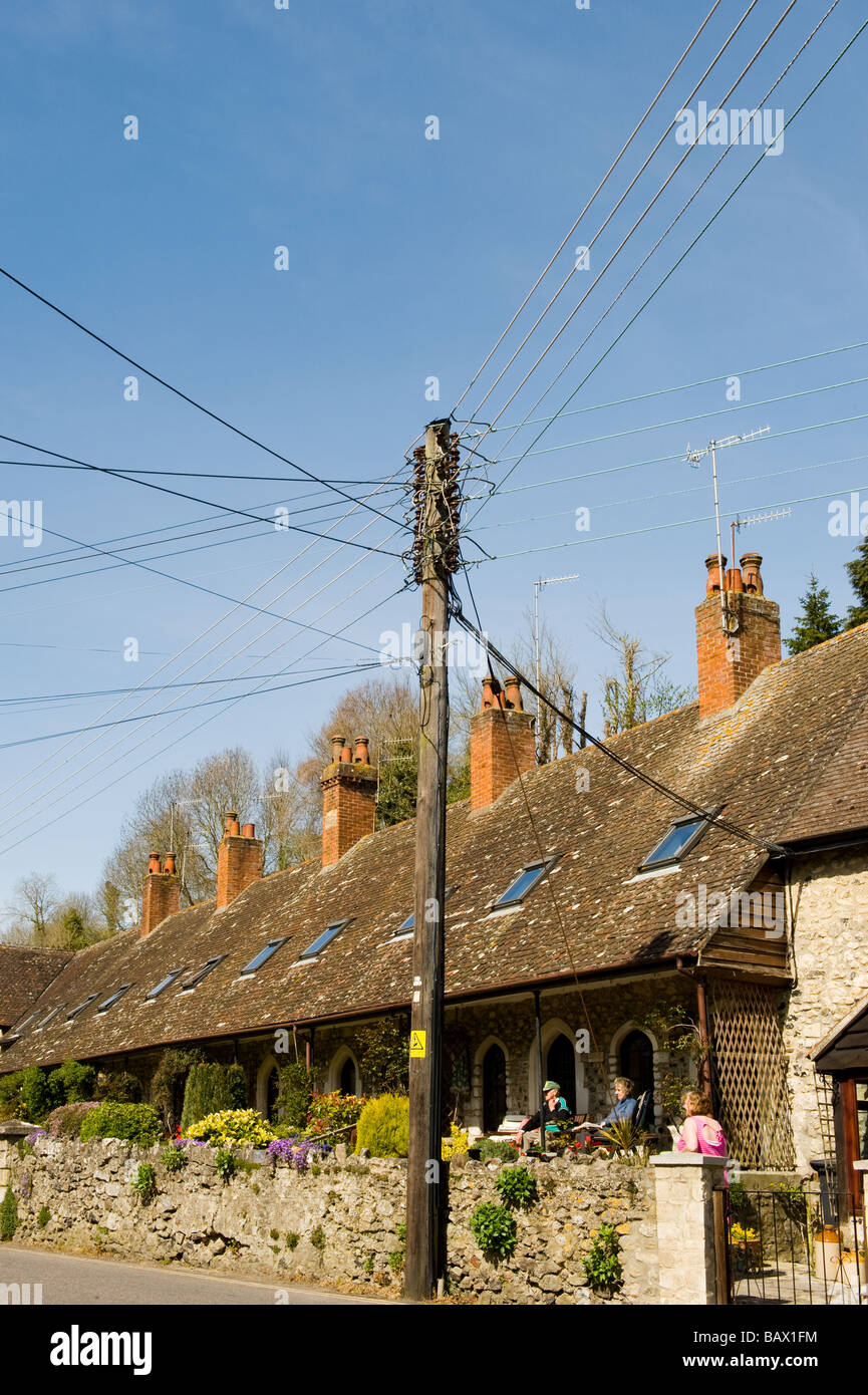 The beautiful and picturesque village of Beer, Devon, UK, spoiled by ...