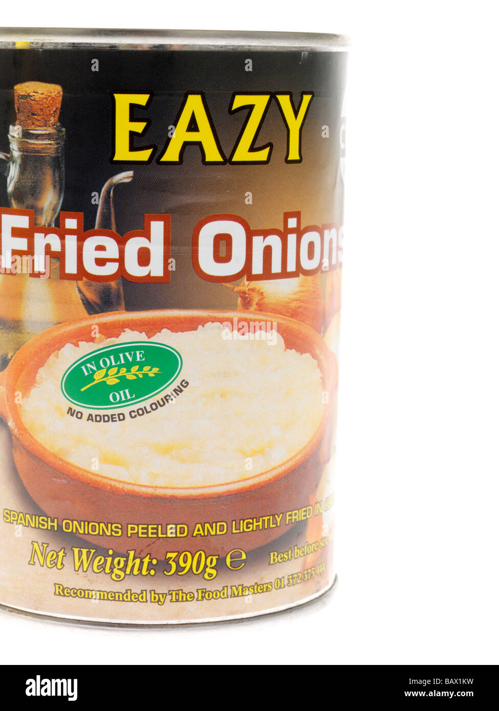 Tin of Fried Onions Stock Photo - Alamy