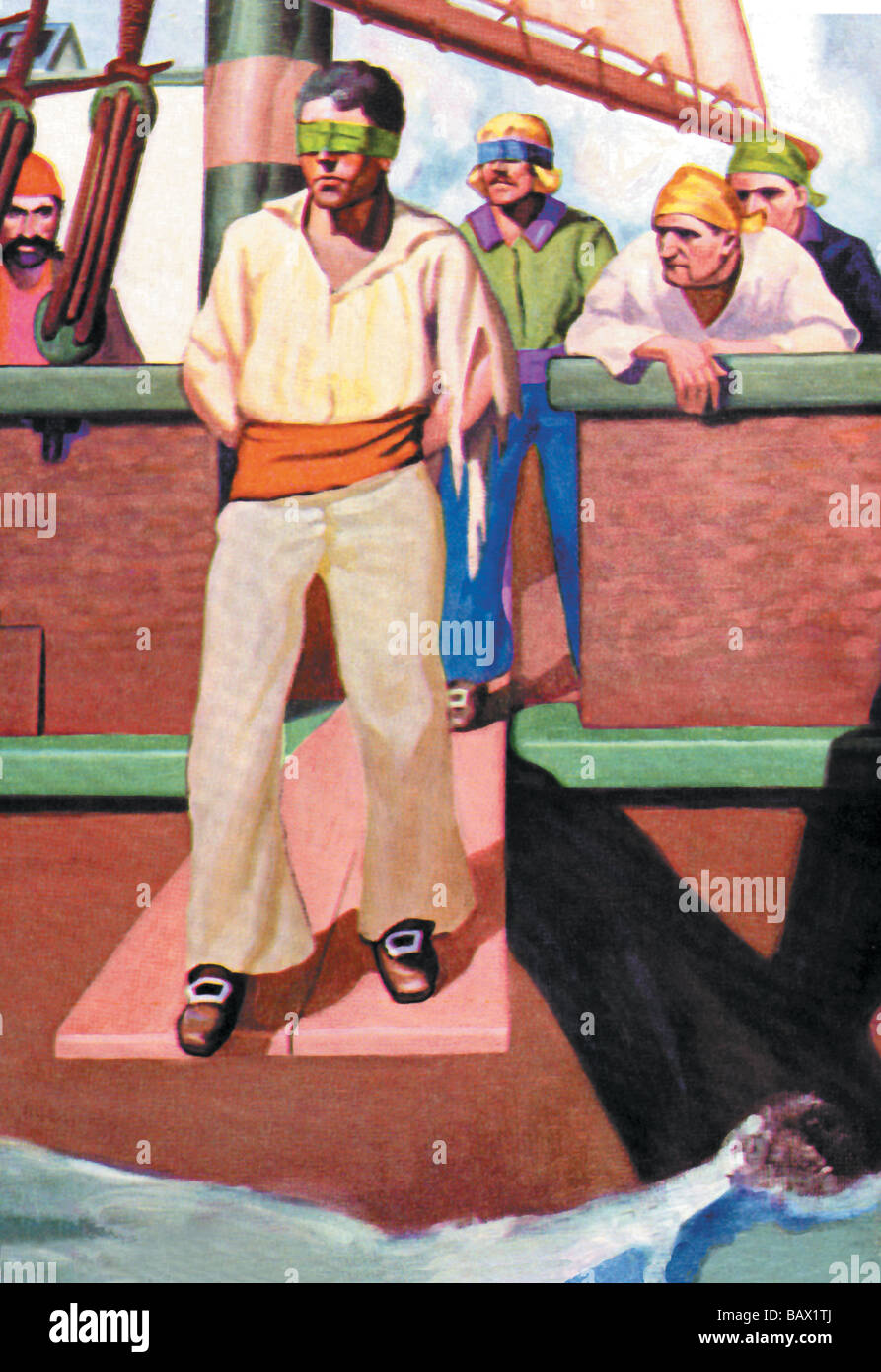 Walking the plank pirate hi-res stock photography and images - Alamy