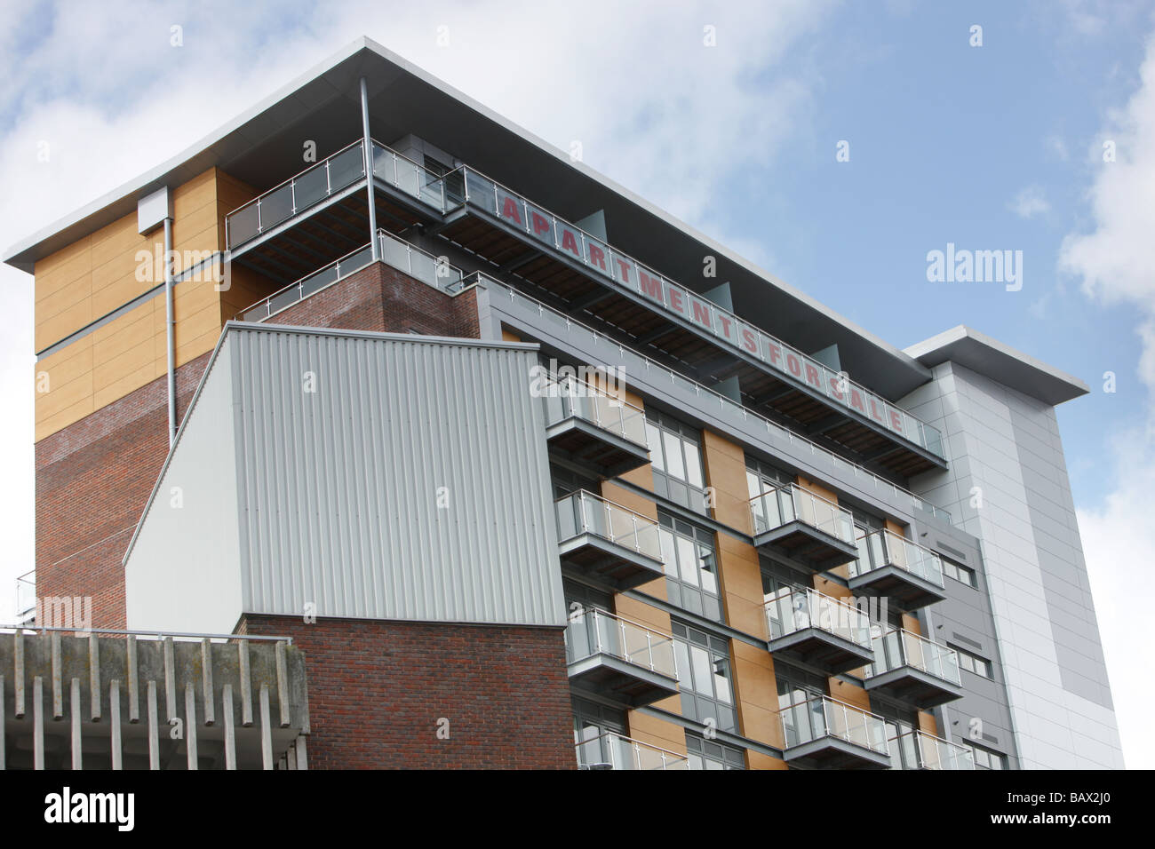 Empty Block of Flats Stock Photo - Alamy