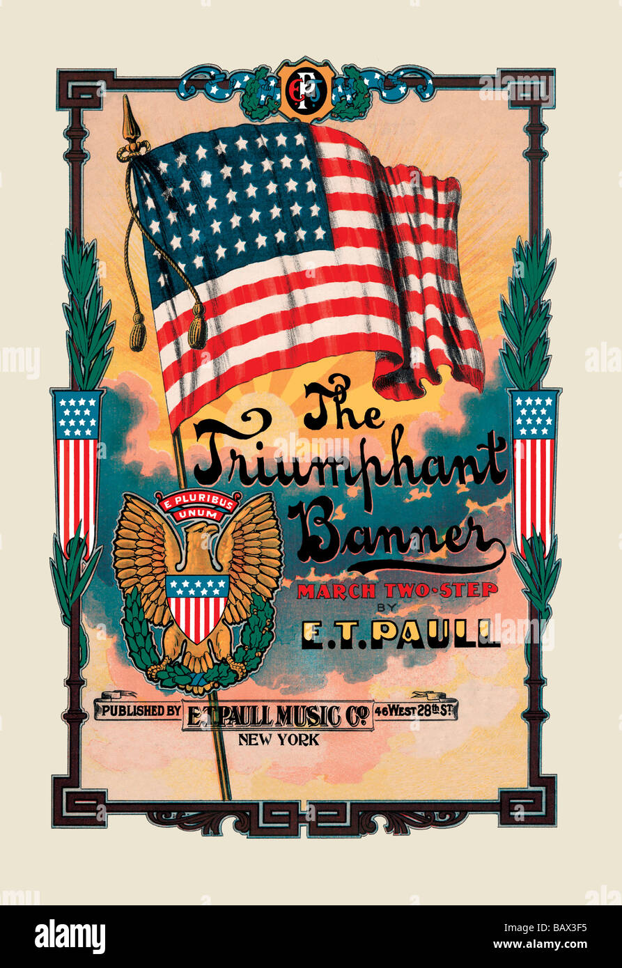 The Triumphant Banner: March Two-Step Stock Photo - Alamy