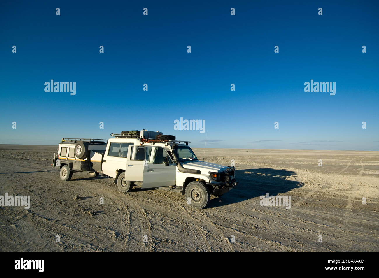 4x4 safari jeep travelling through Africa Stock Photo - Alamy