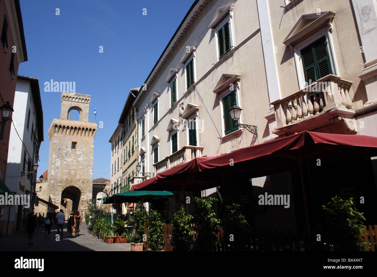 Piombino historic center Stock Photo - Alamy
