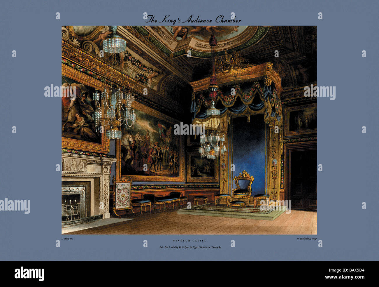 The King's Audience Chamber - Windsor Castle Stock Photo - Alamy