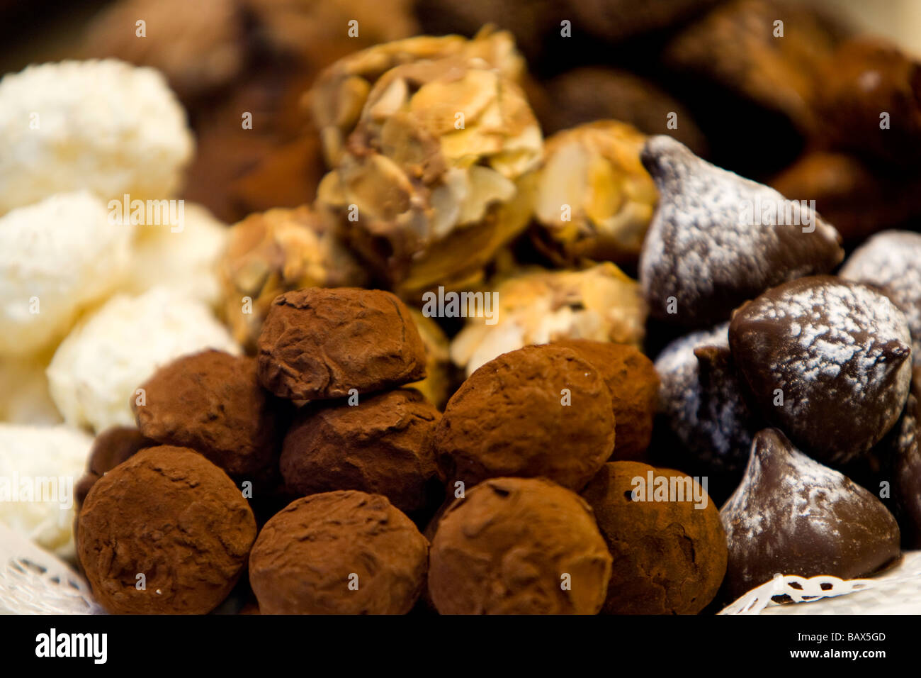 Homemade chocolate truffles box hi-res stock photography and images - Alamy