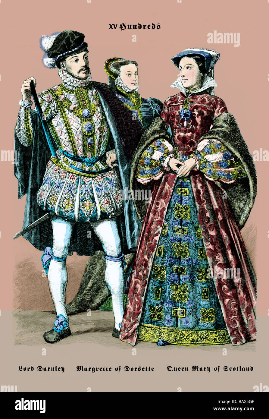 Lord Darnley,Margarette of Dorsette,and Mary Queen of Scotland,16th ...