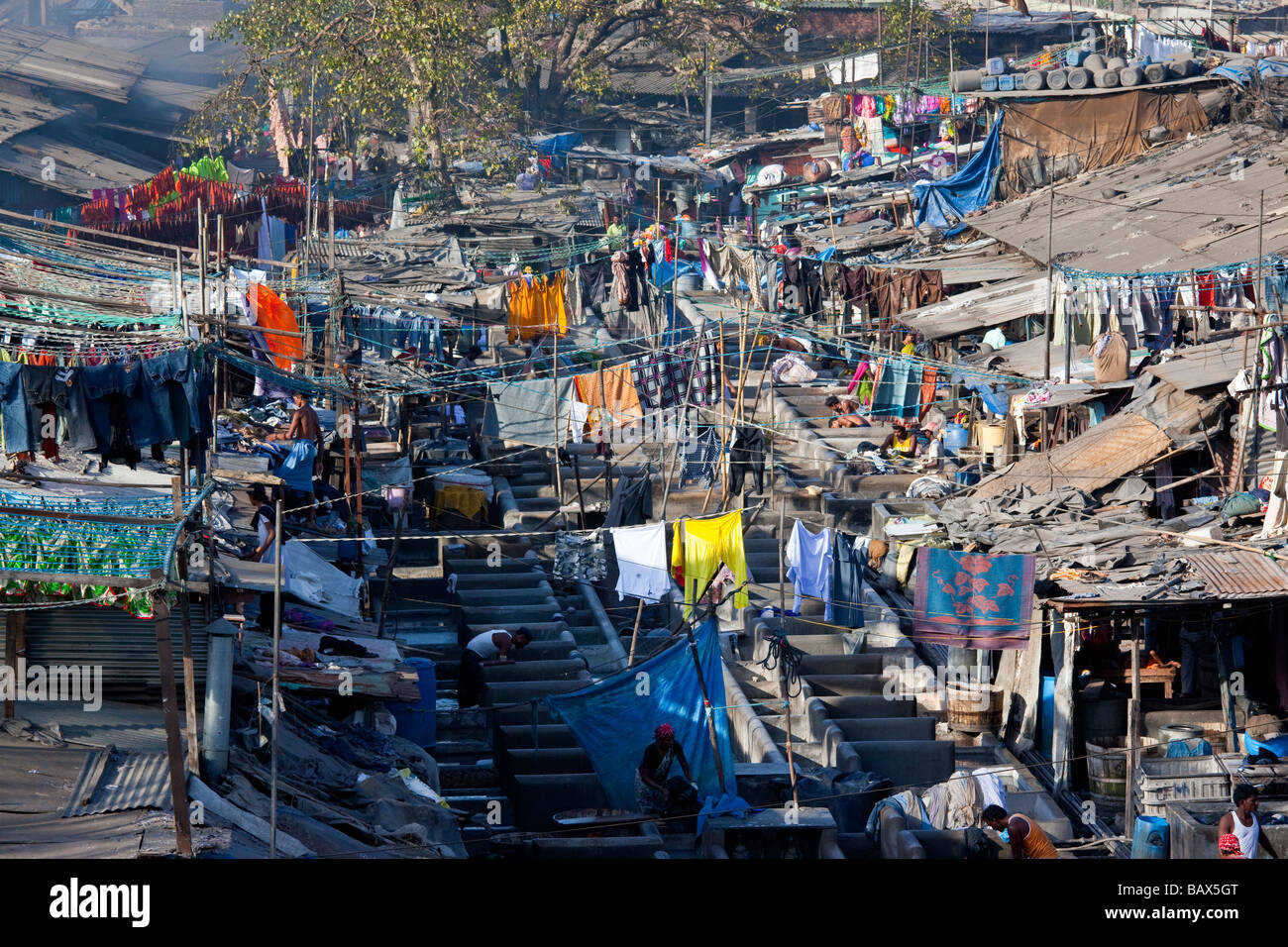 Mahalaxmi Dhobi Ghats in Mumbai India Stock Photo - Alamy
