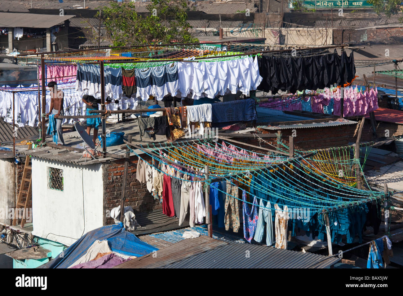 Mahalaxmi Dhobi Ghats in Mumbai India Stock Photo - Alamy