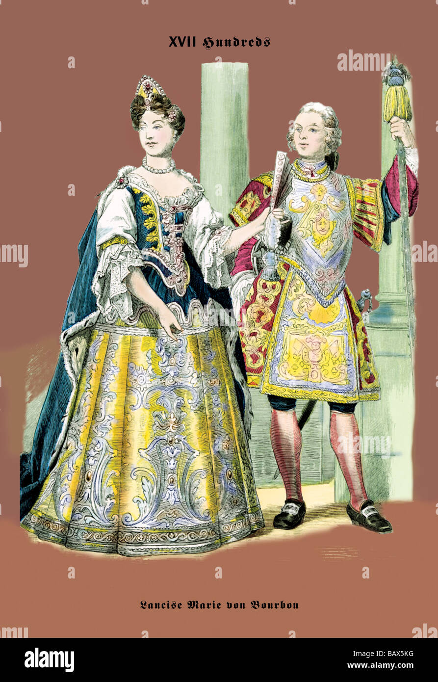 Lanise Marie von Bourbon,18th Century Stock Photo - Alamy