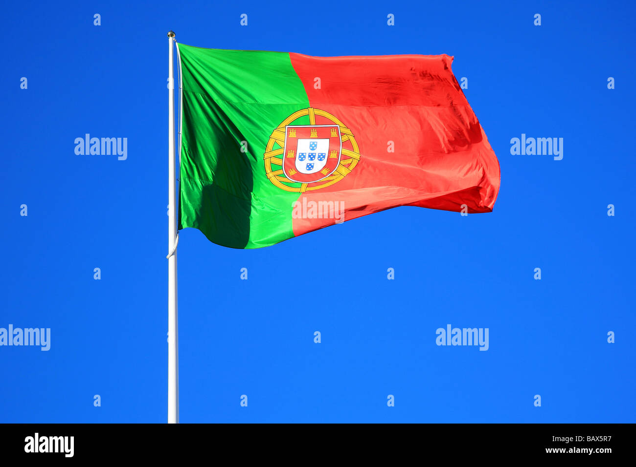 The national flag of Portugal Stock Photo - Alamy