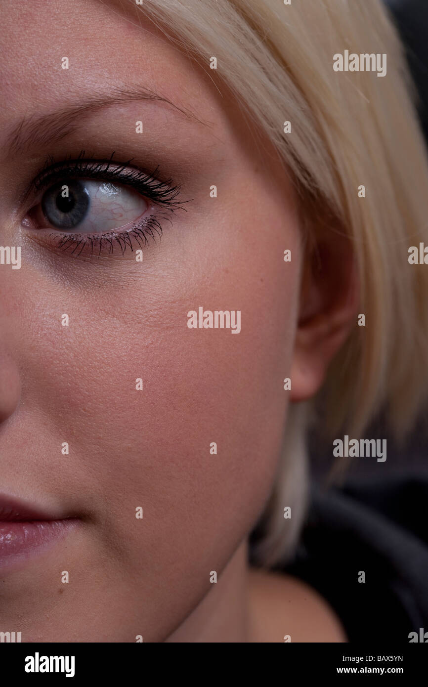Eye & Cheek , side of face Stock Photo - Alamy