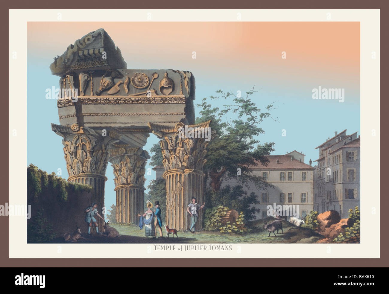 Temple of Jupiter Tonans Stock Photo - Alamy