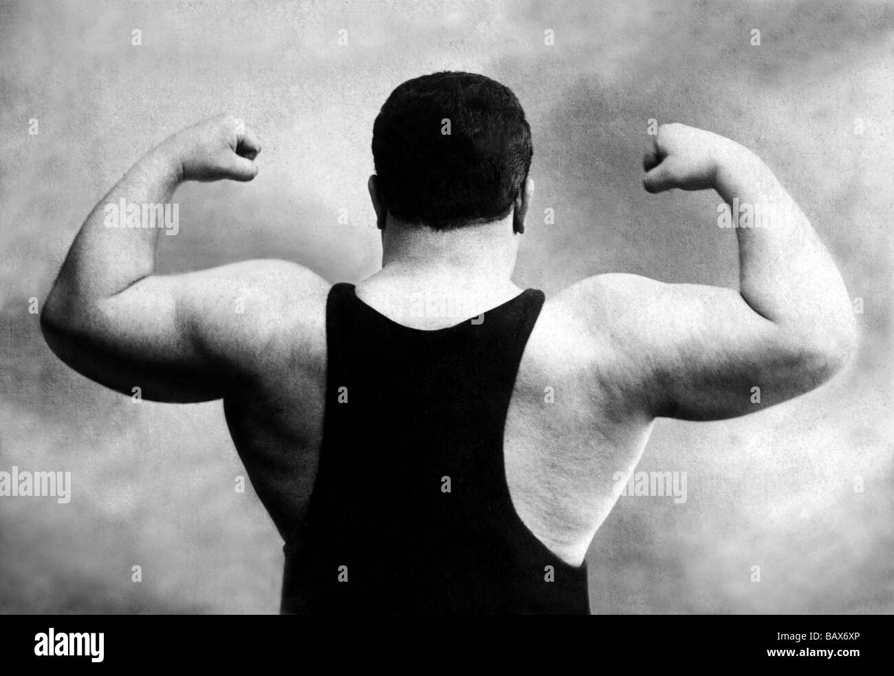Russian Wrestler's Back and Shoulders Stock Photo - Alamy