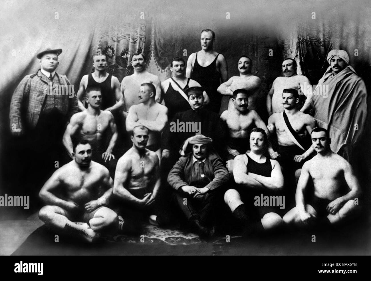 Group of Russian Wrestlers Stock Photo - Alamy