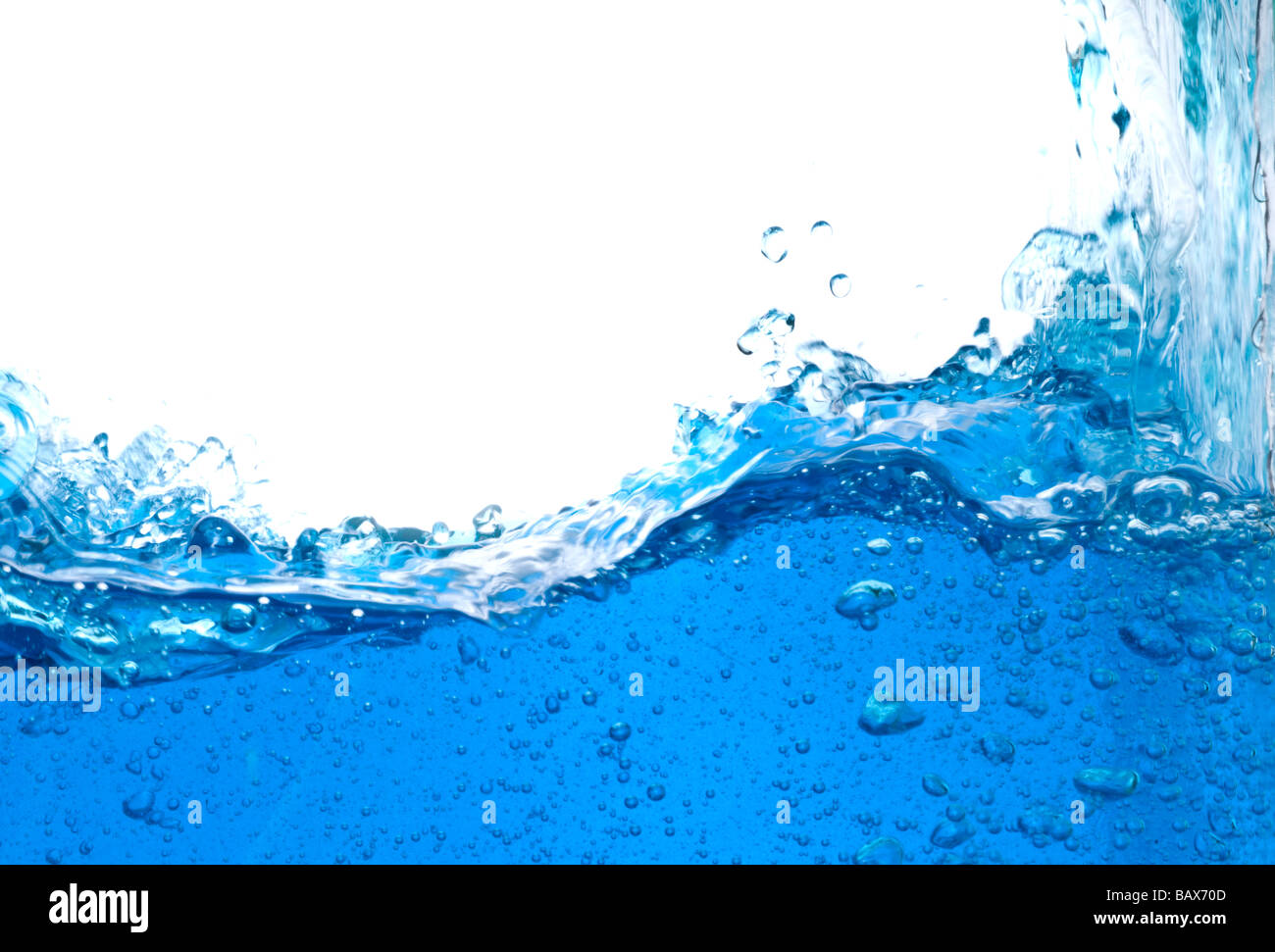 Beautiful splashes a clean water Stock Photo - Alamy