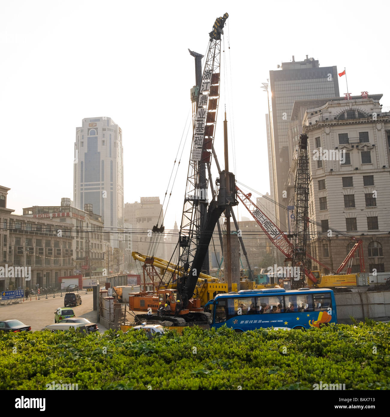 The bund construction hi-res stock photography and images - Alamy