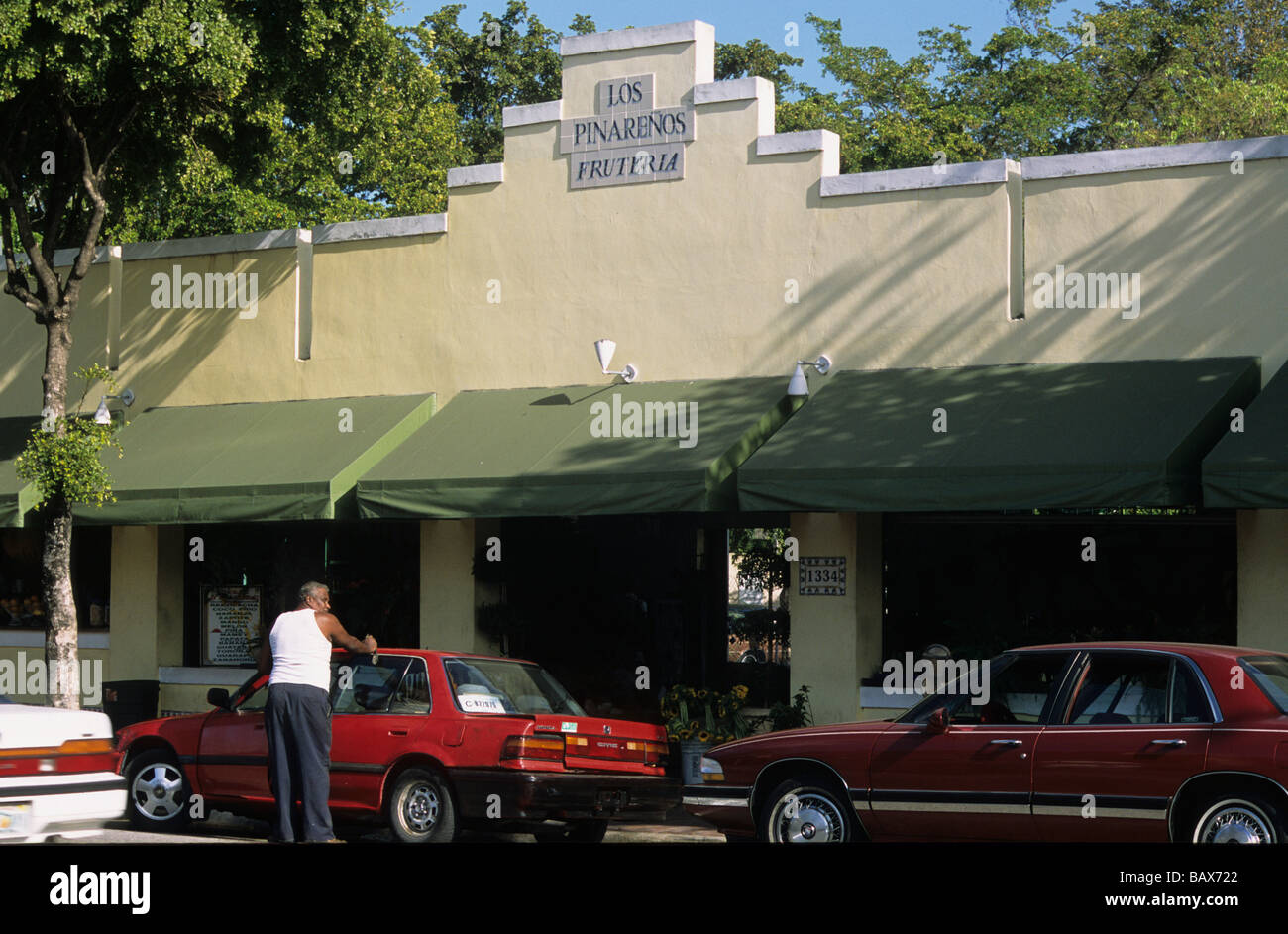 Los Pinarenos Fruiteria Little Havana Miami Florida US Stock Photo - Alamy