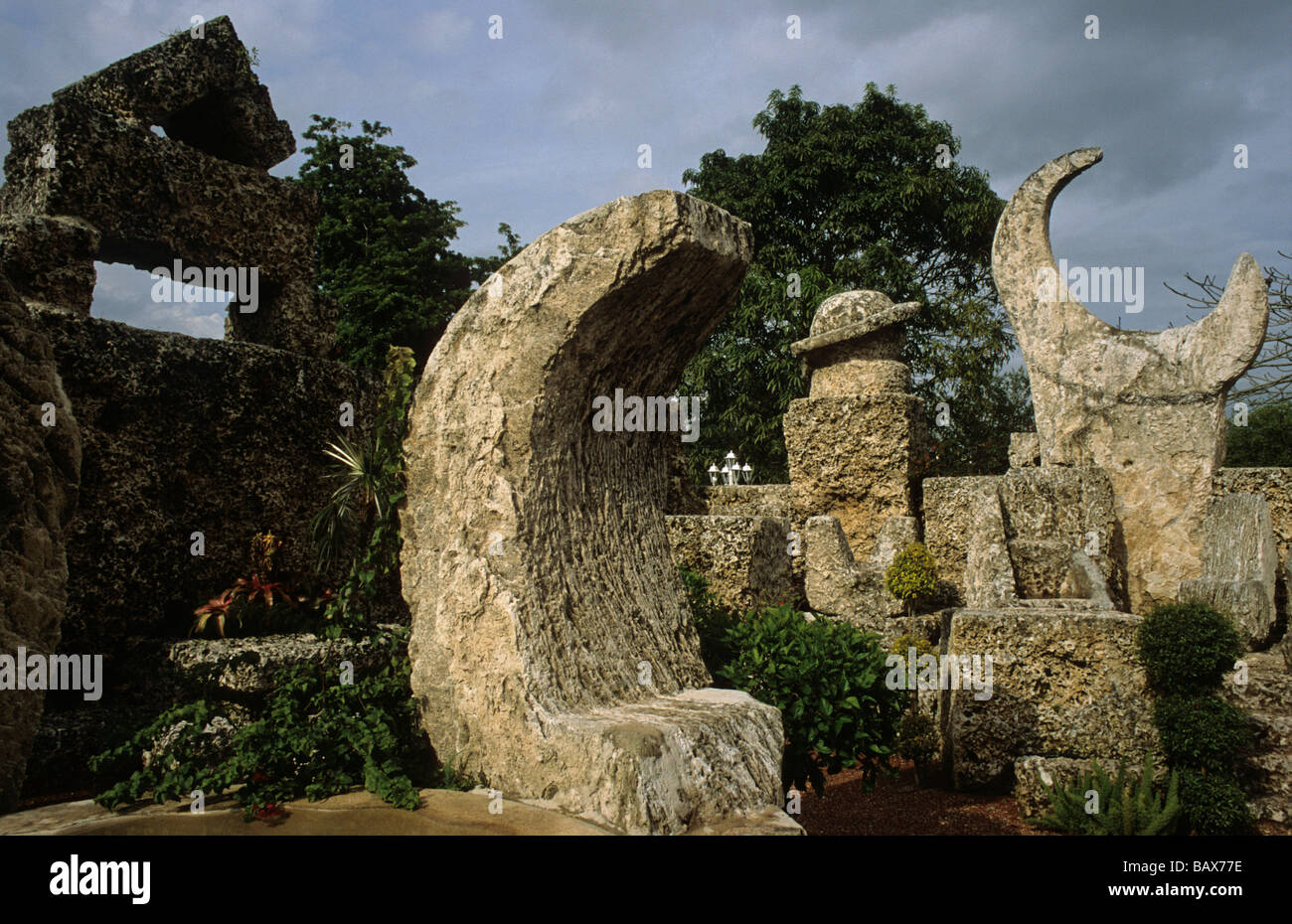 Coral Castle Miami Area Florida USA Stock Photo - Alamy