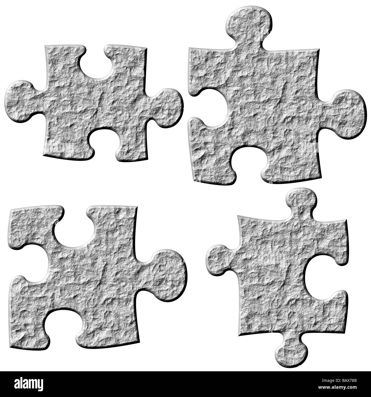 3d stone puzzle pieces Stock Photo - Alamy