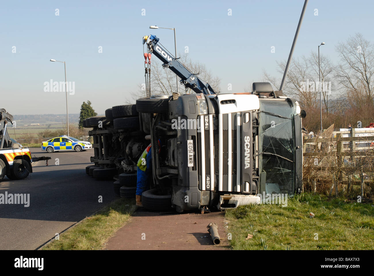 Lorry accident uk hi-res stock photography and images - Alamy