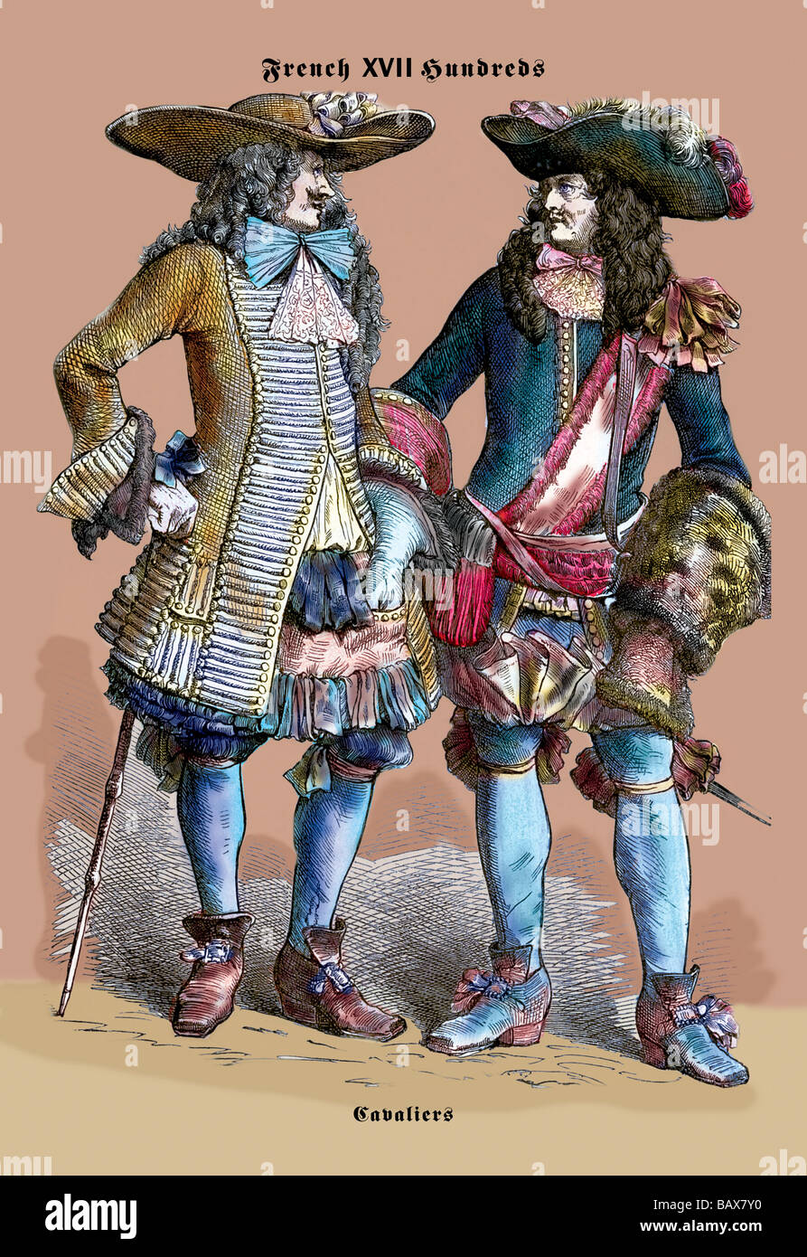 French Cavaliers,18th Century Stock Photo - Alamy