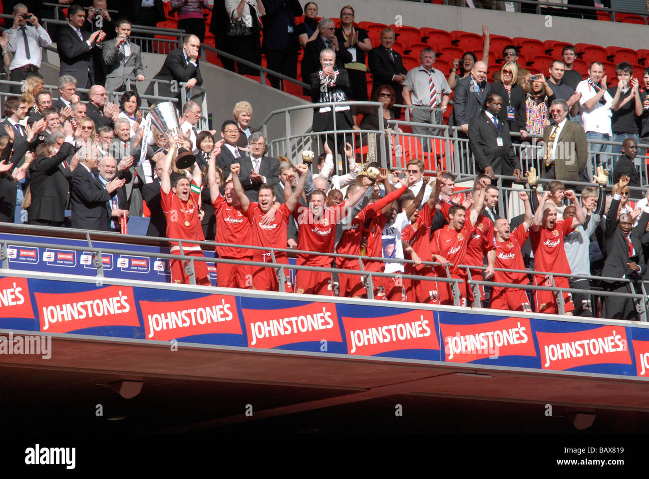 Wembley Stadium on Johnstone's Paint trophy final day 2008 Stock Photo ...