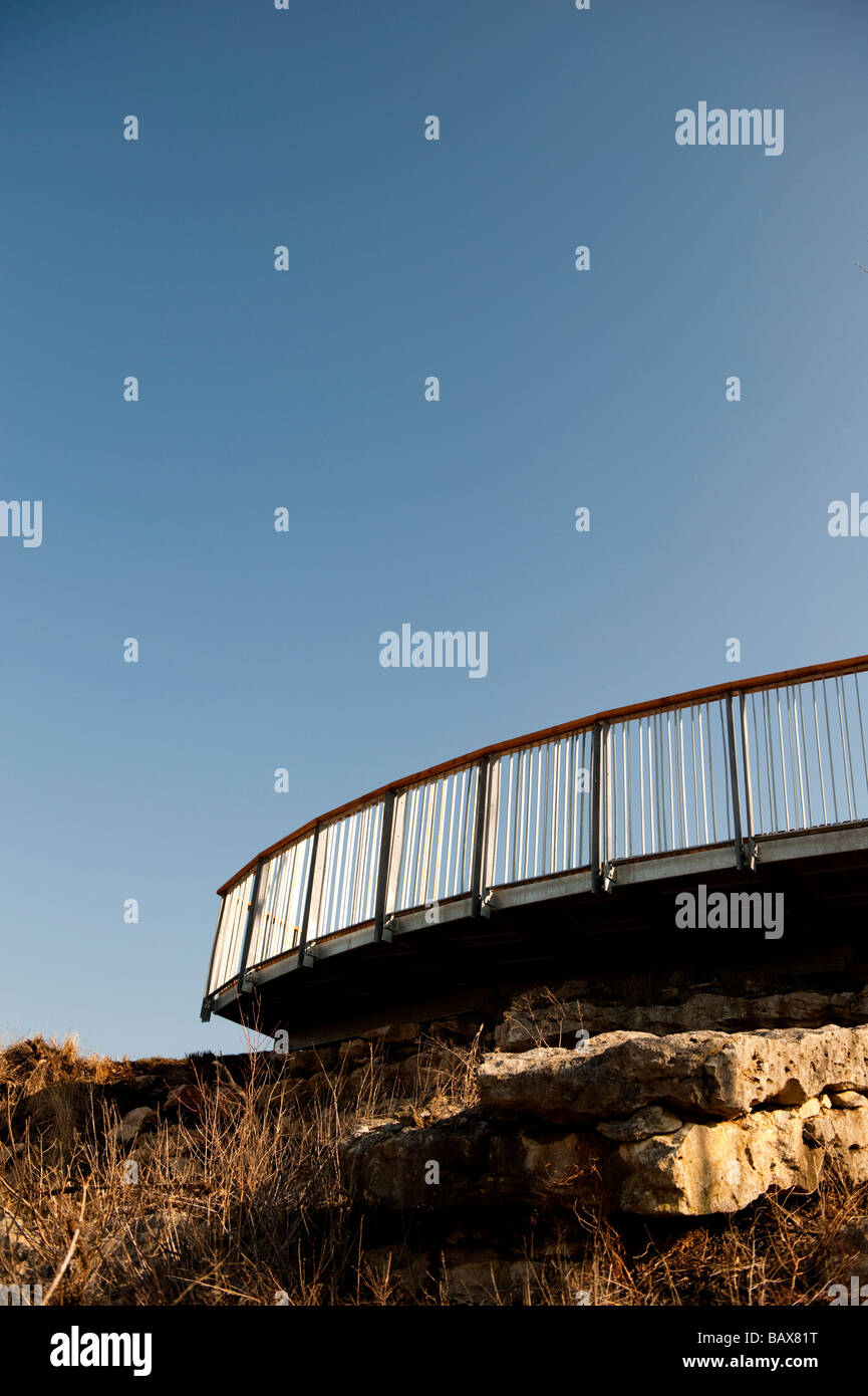 modern designed lookout deck Stock Photo - Alamy
