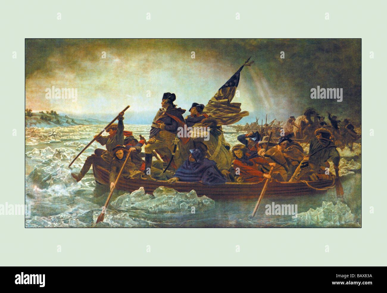 Washington Crossing the Delaware Stock Photo - Alamy