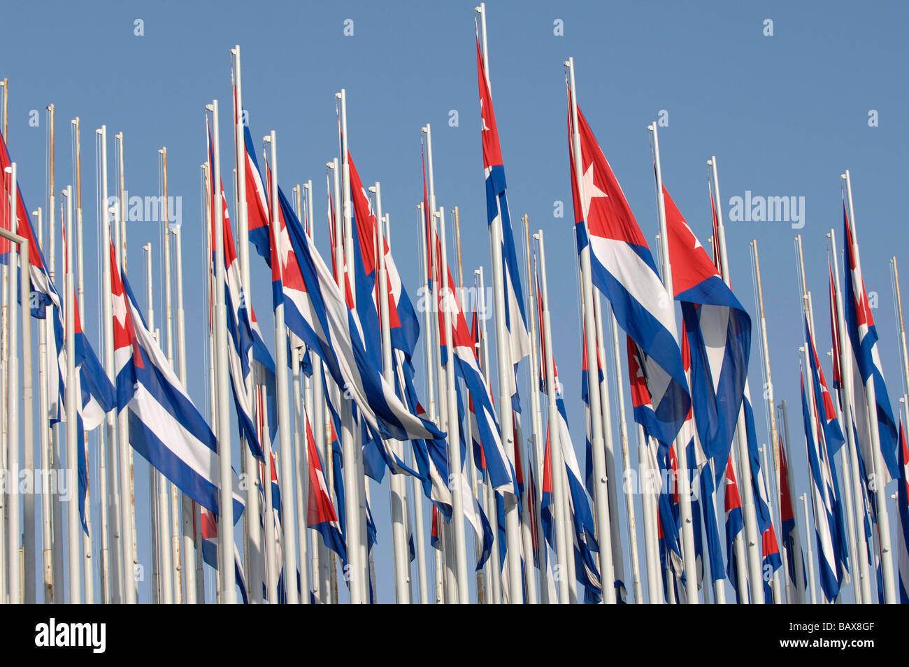 Cuban flags Havana Cuba Stock Photo - Alamy
