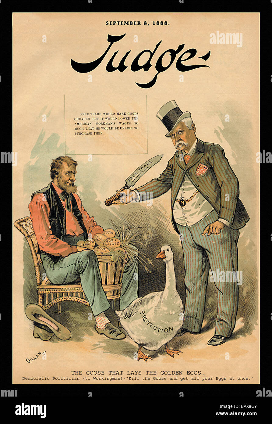 Judge Magazine: The Goose that Lays the Golden Eggs Stock Photo - Alamy
