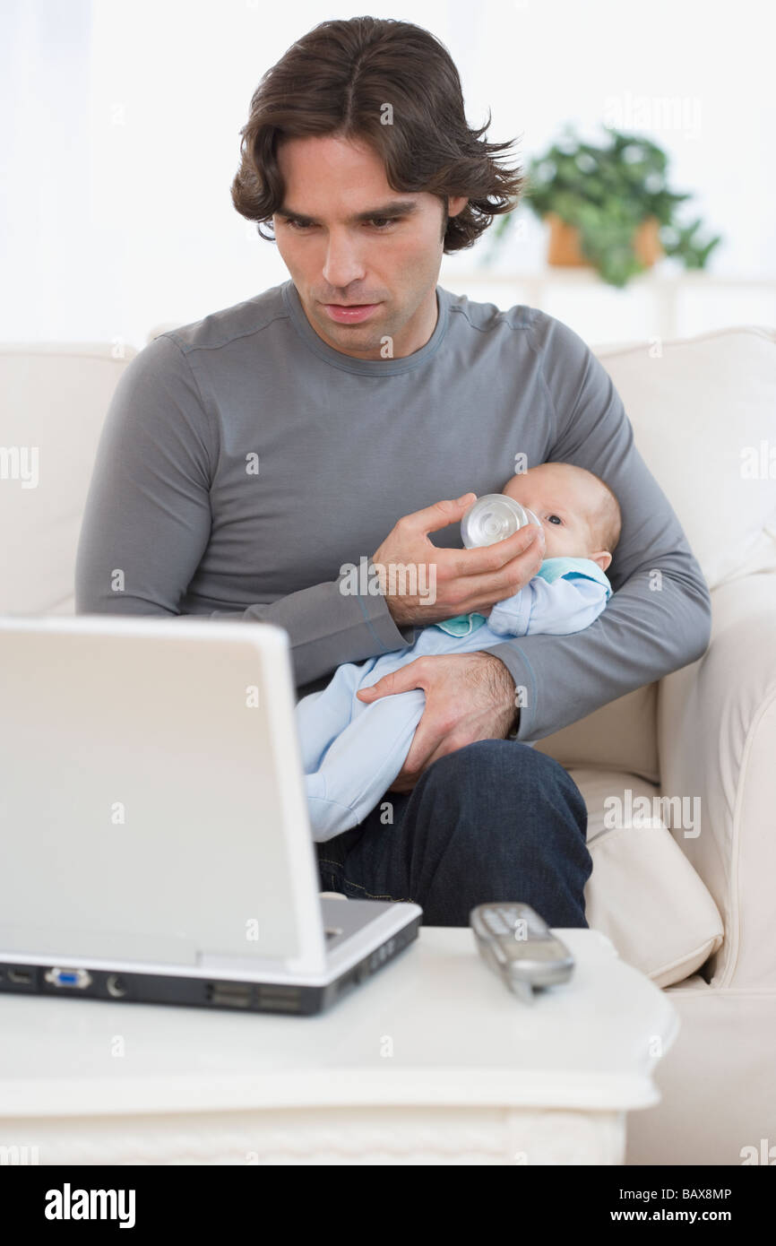 Hispanic young family father hi-res stock photography and images - Alamy