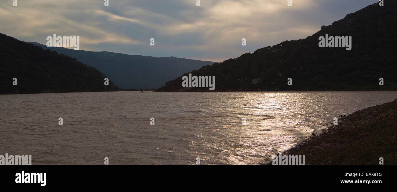 Facinas Cadiz Province Spain Embalse de Almodovar Reservoir Stock Photo ...