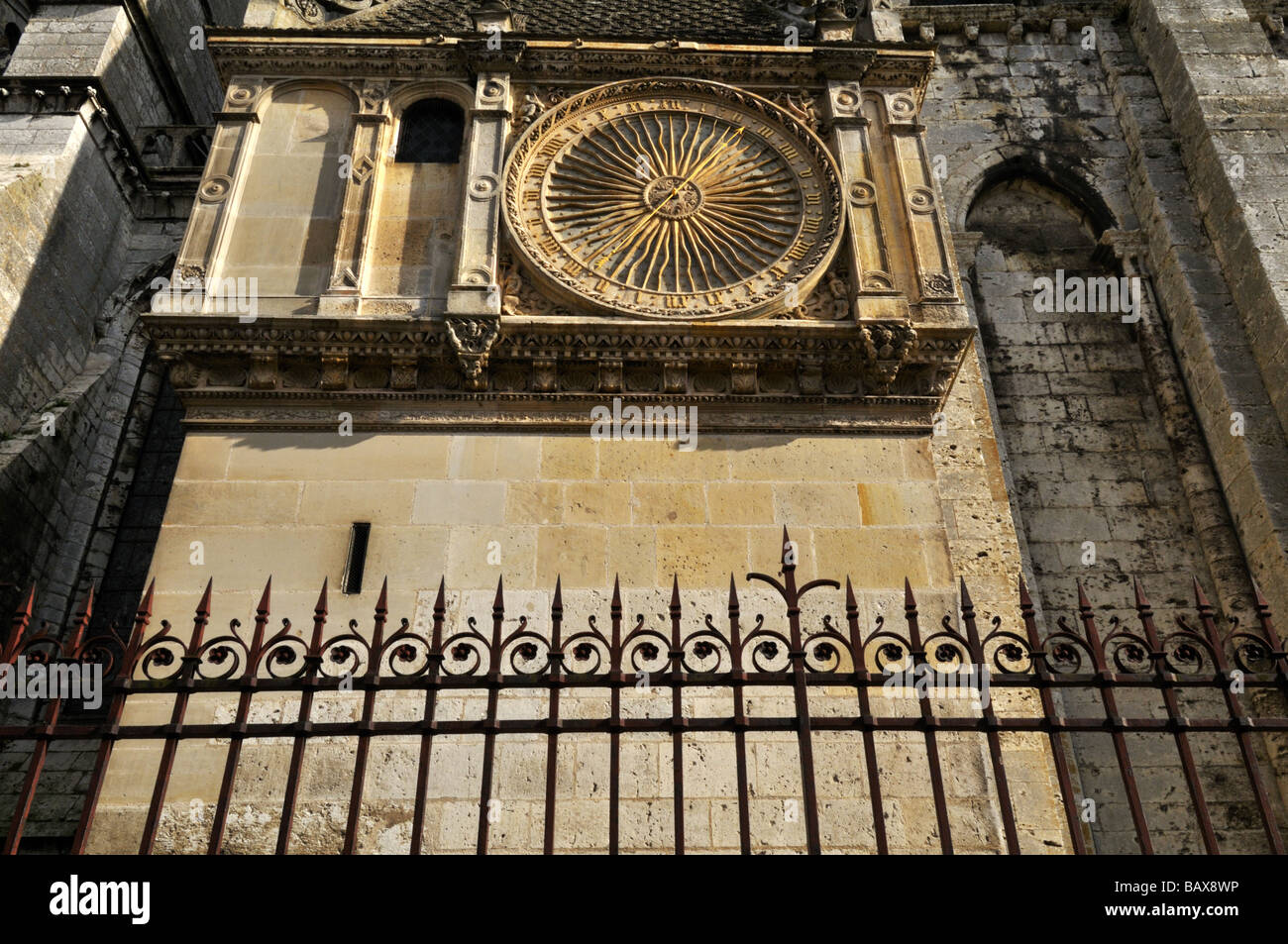 Chartres cathedral Neoclassical clock tower on the northwest side of ...