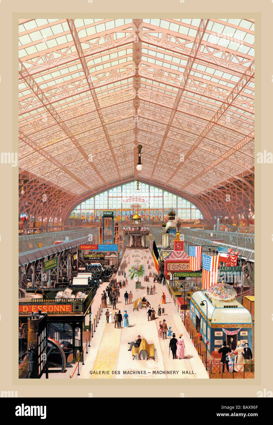 Machinery Hall at the Paris Exhibition,1889 Stock Photo - Alamy