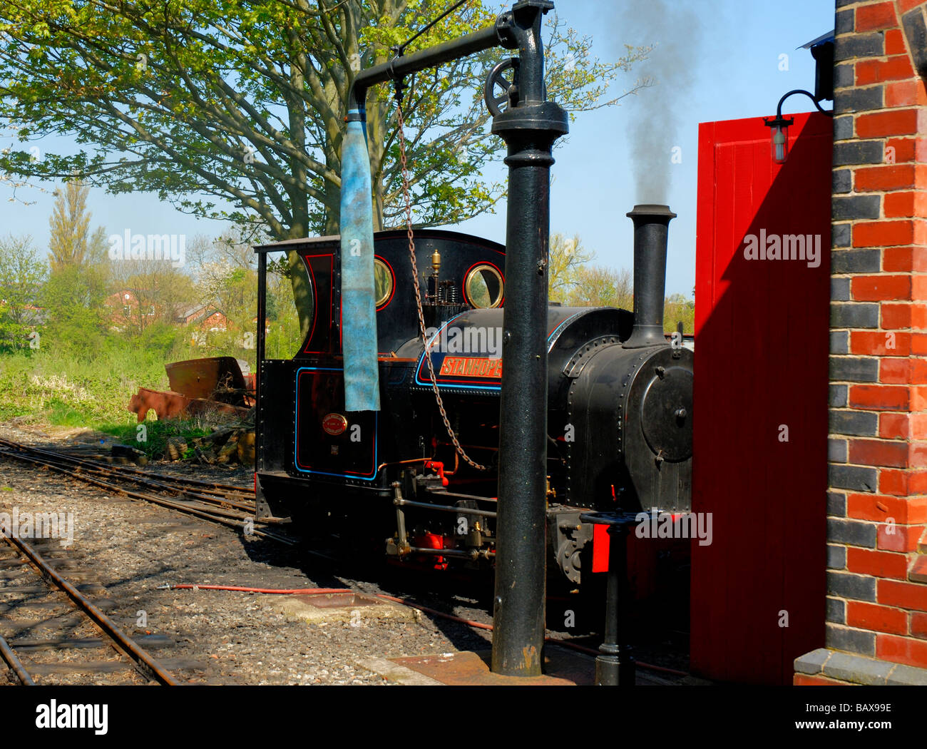 West Lancs Steam Railway Stock Photo - Alamy