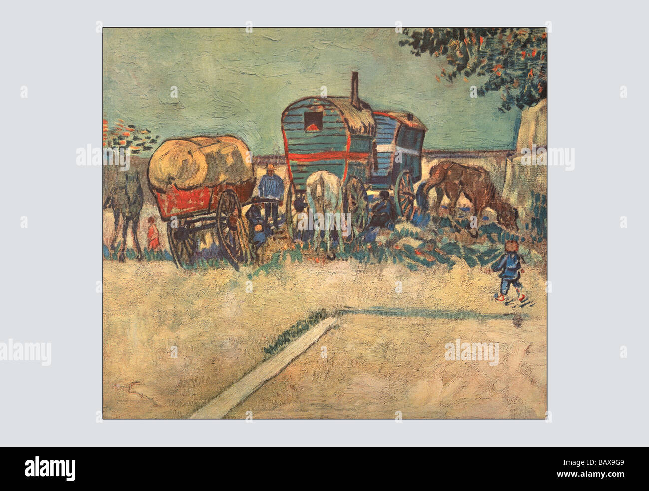 Gypsy camp, painting hi-res stock photography and images - Alamy