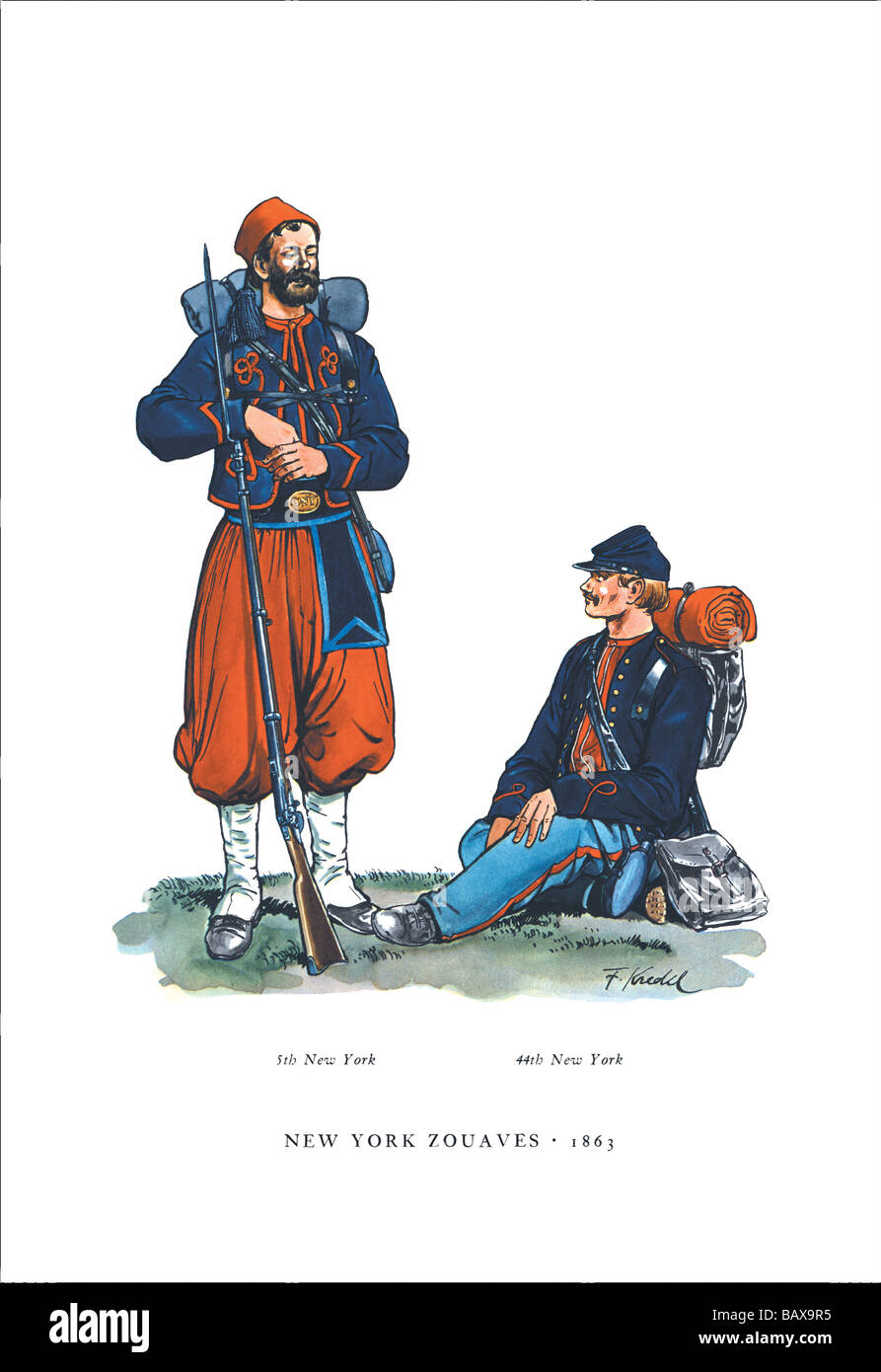 New York Zouaves,1863 Stock Photo - Alamy